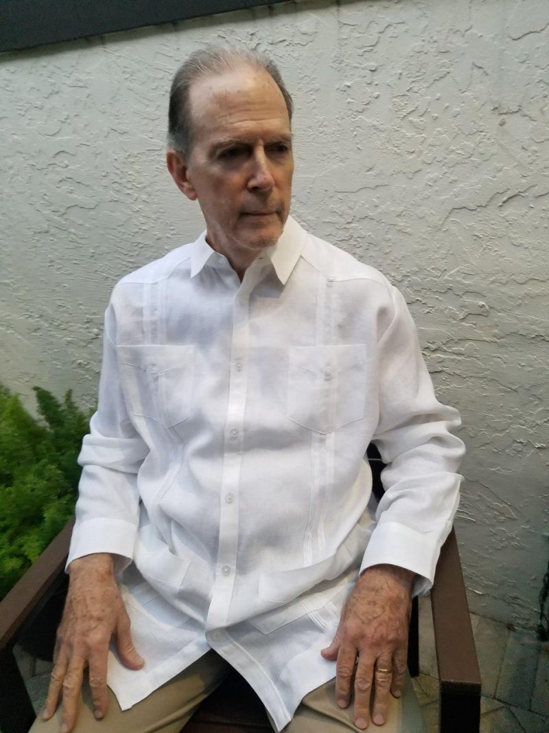 Men's Authentic Cuban Guayabera Shirt Buy 100% Linen White D'Accord ...